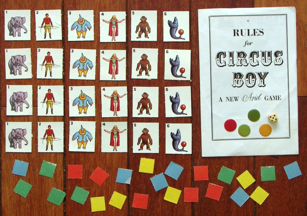 1950's Circus Boy 'As seen on BBC TV' An Ariel Game - tomsk3000