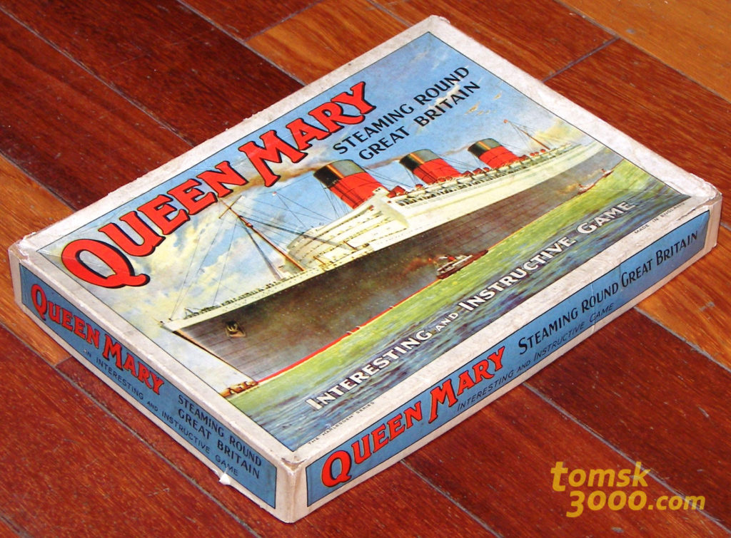 1936 Queen Mary Steaming Round Great Britain Board Game 'Harlesden ...