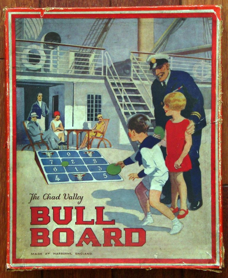 1920's The Chad Valley BULL BOARD Game, Harborne, England - tomsk3000