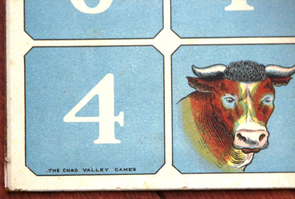 1920's The Chad Valley BULL BOARD Game, Harborne, England - tomsk3000