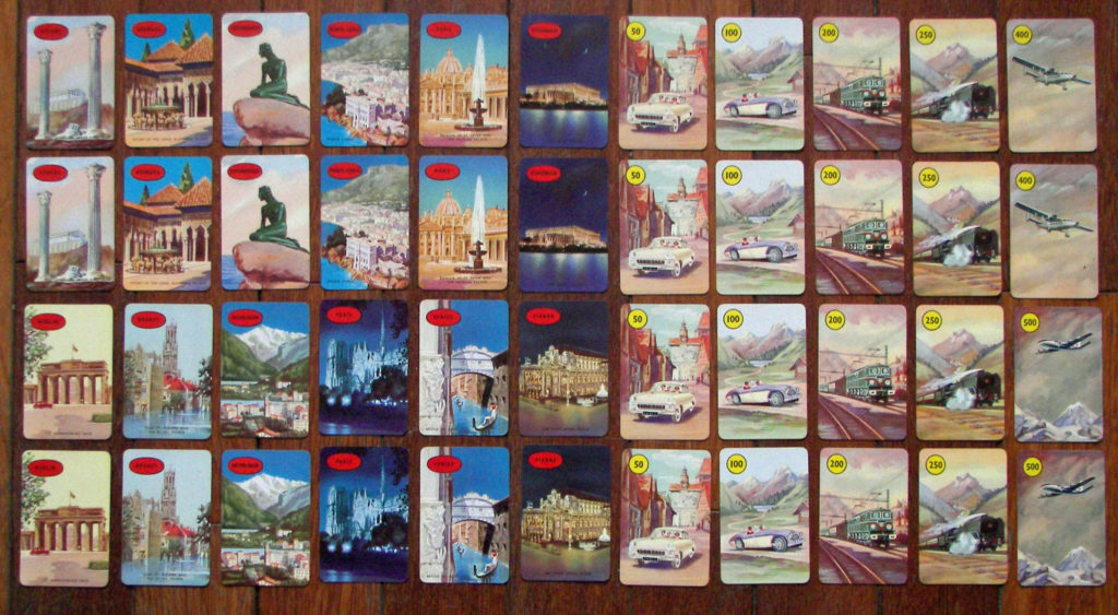 1957 Round Europe Card Game Pepys Series, London - tomsk3000