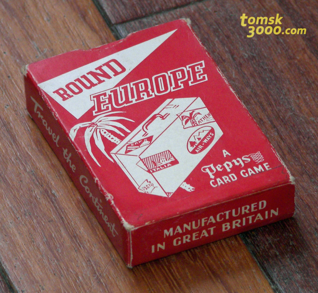 1957 Round Europe Card Game Pepys Series, London - tomsk3000