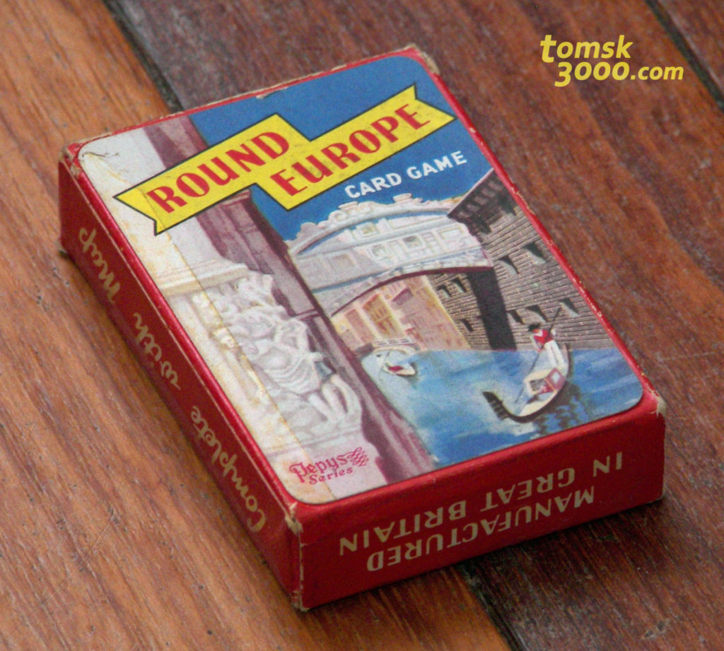 1957 Round Europe Card Game Pepys Series, London - tomsk3000