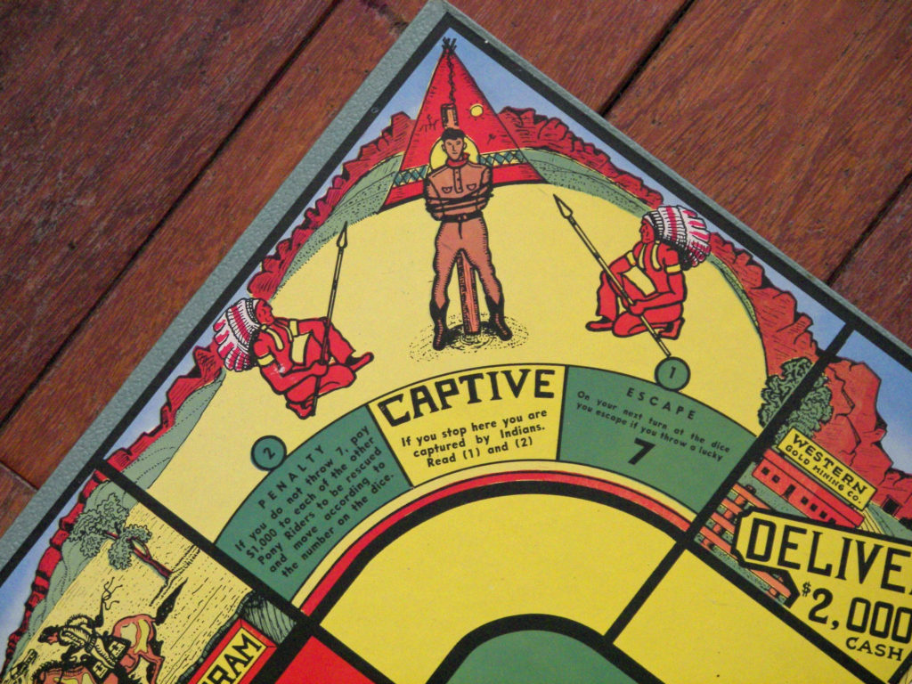 1947 Pony Express Board Game by Bert J. Bratt, Polygon Corp., Chicago ...