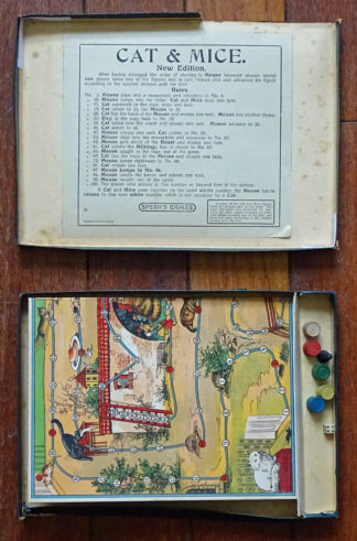 1910's Cat and Mice Board Game by Spears, Bavaria - tomsk3000