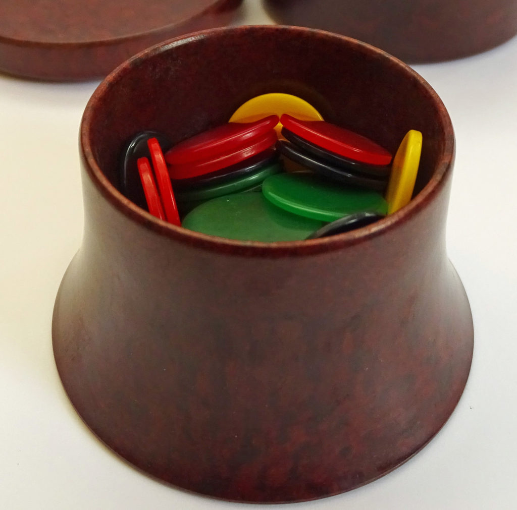 1930's Nest Design Tidleywinks (Brown) by Chad Valley, England - tomsk3000