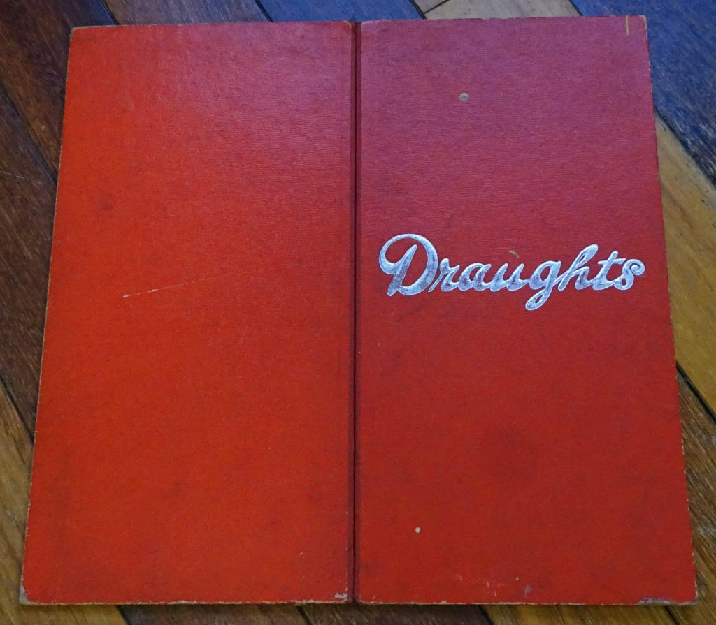 1900's Edwardian British Draughts (Checkers) Set with Board - tomsk3000