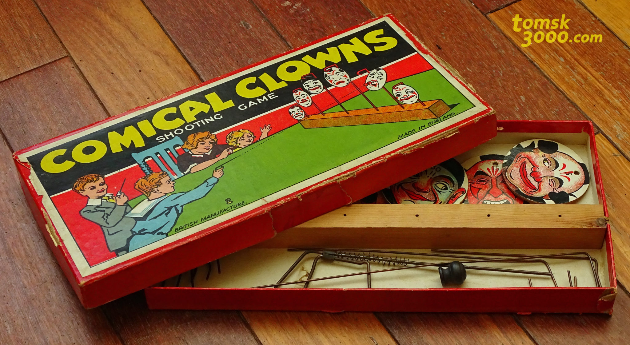 1920's Comical Clowns Shooting Game "Glevum" Series, England - tomsk3000