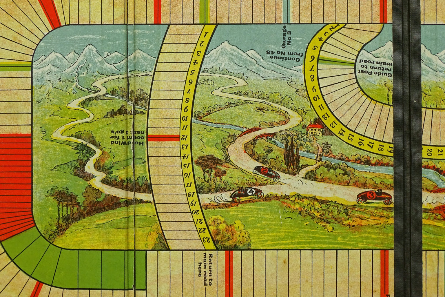 1920's "AUTO-GO" Motor Race Board Game by H.P. Gibson & Sons, London ...