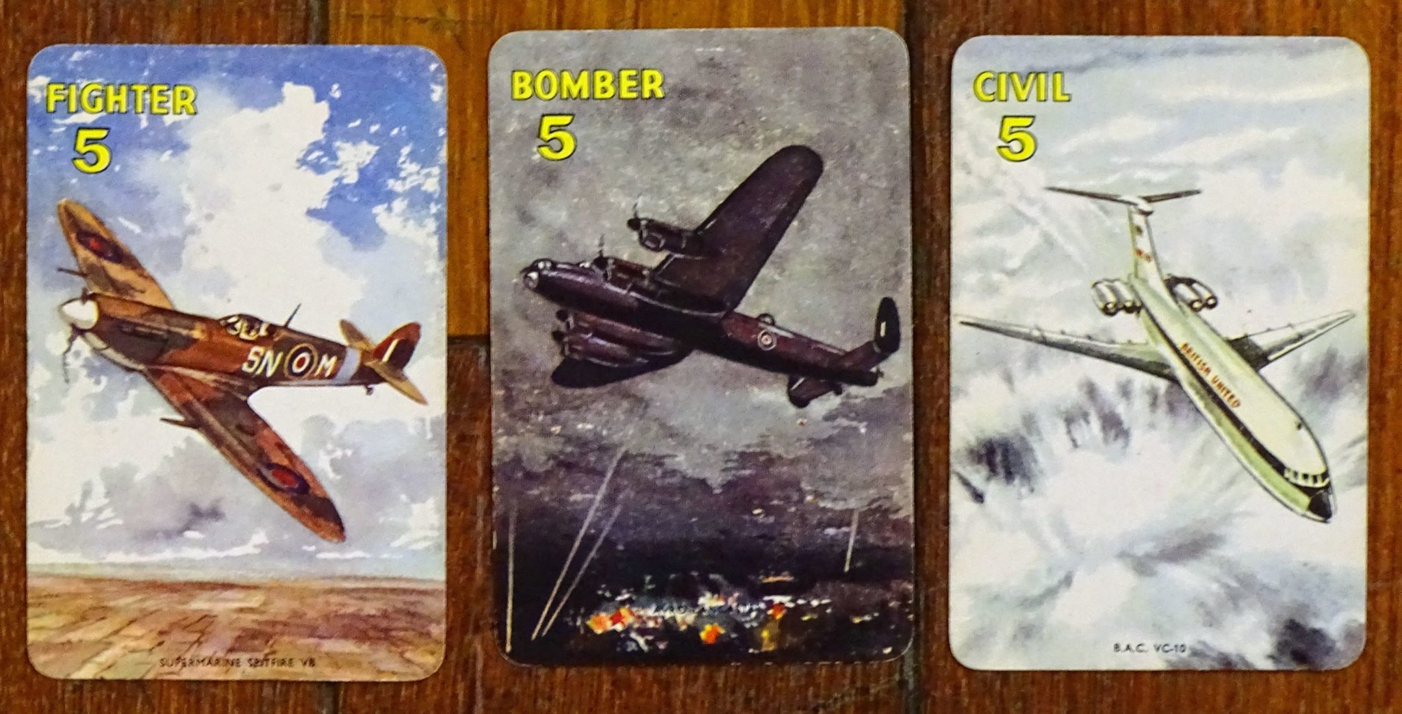 1960's The 'Planes Card Game by Pepys, Great Britain - tomsk3000