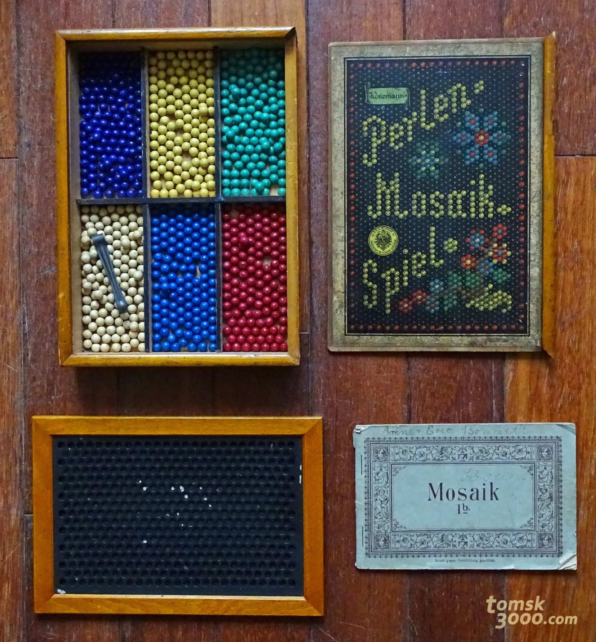 1880's Perlen Mosaik Spiel (Mosaic Game) by Könemann of Rudolstadt ...