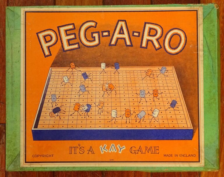1920's PEG-A-RO Strategy Game by Kay, England - tomsk3000