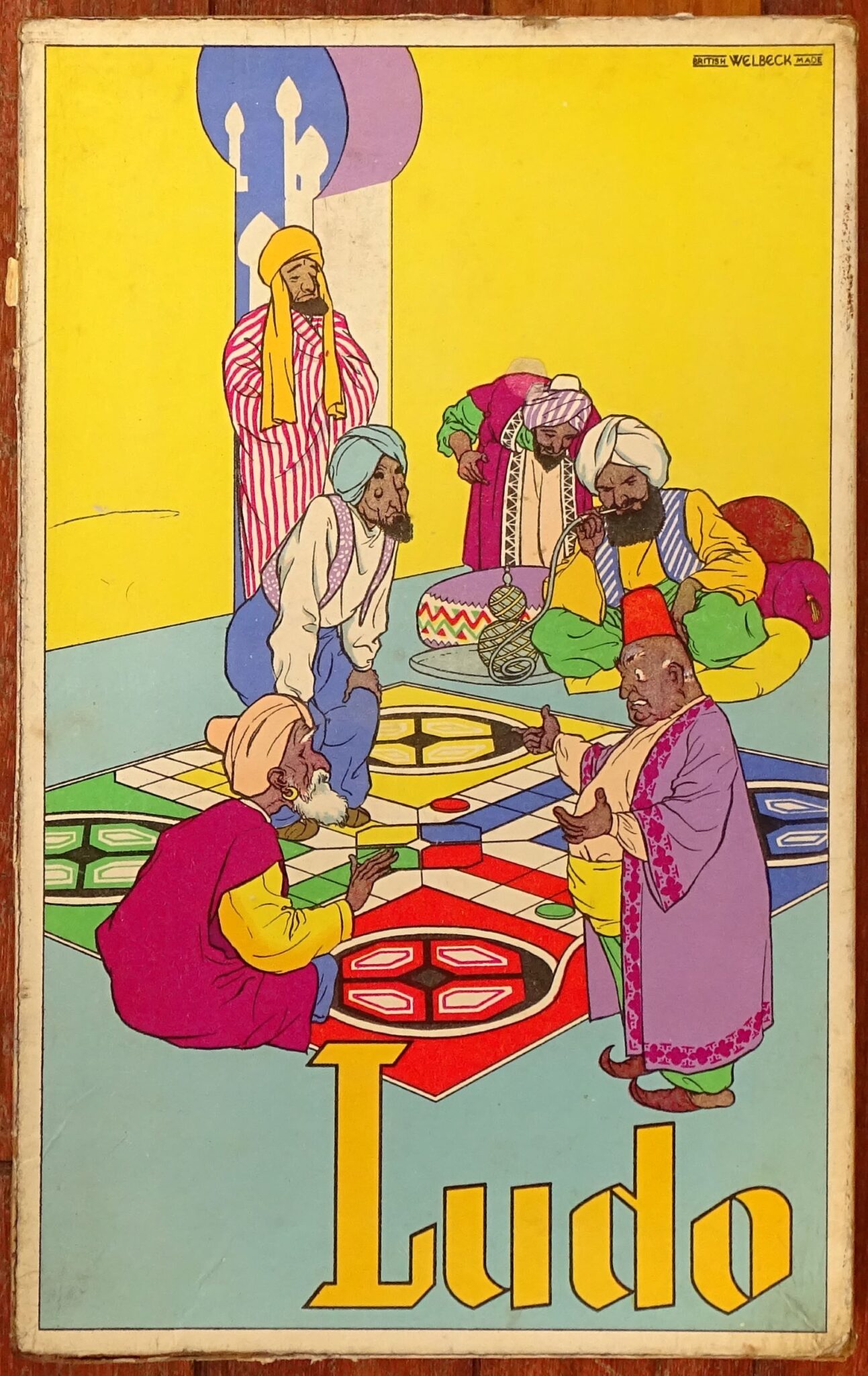 1920's Ludo Board Game by Welbeck, British Manufacture - tomsk3000