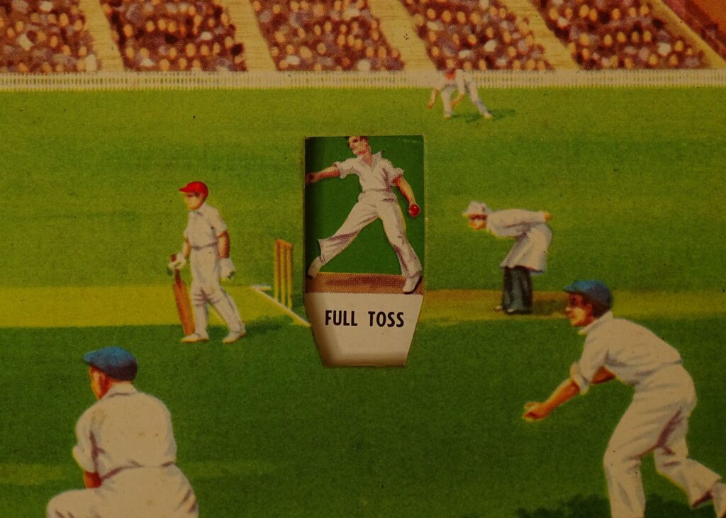 1955 TEST MATCH Vintage British Cricket Game by John Waddington, Leeds ...