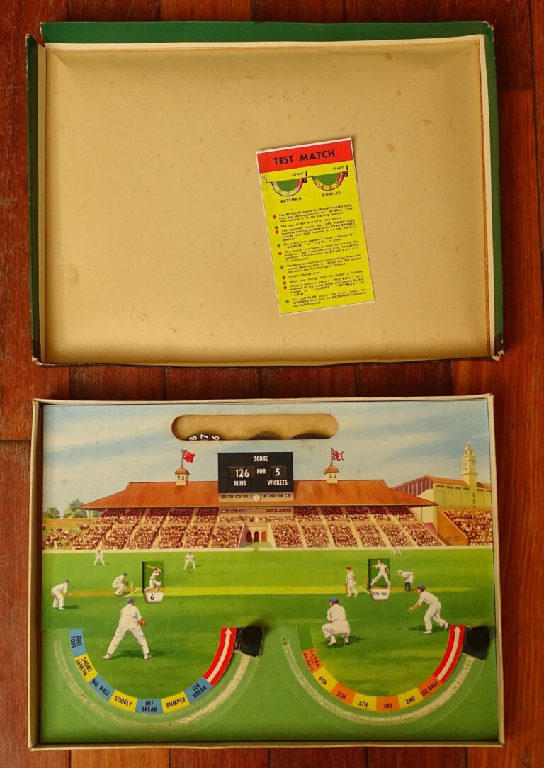 1955 TEST MATCH Vintage British Cricket Game by John Waddington, Leeds ...