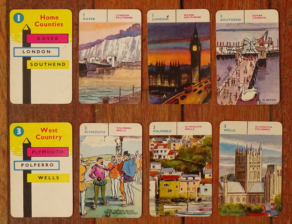 1961 British Towns Card Game by Pepys, London - tomsk3000