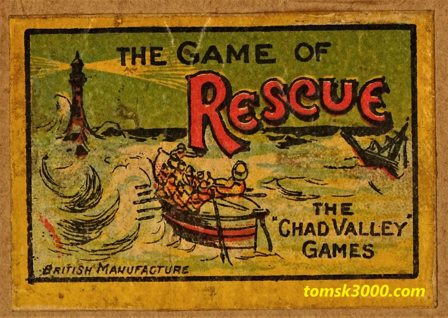 1900's Rescue Lifeboat Game by Chad Valley, England - tomsk3000