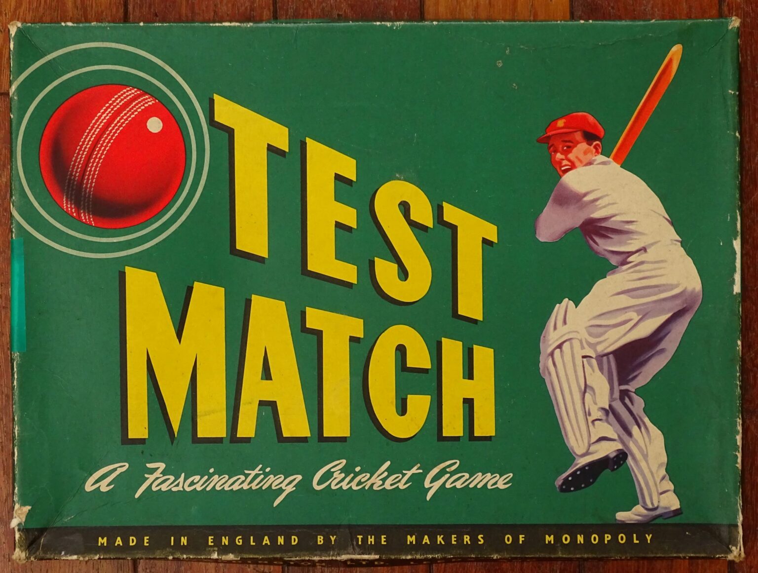 1955 TEST MATCH Vintage British Cricket Game by John Waddington, Leeds ...
