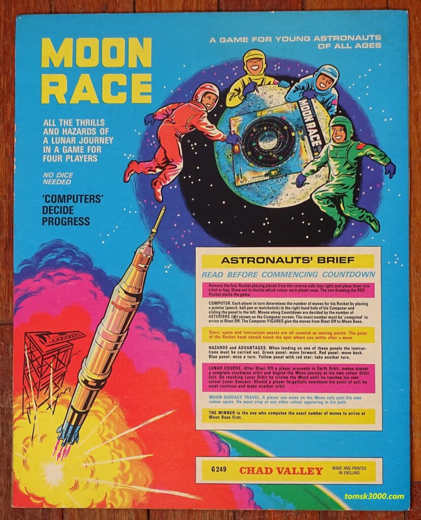 1960's Moon Race Game by Chad Valley, England - tomsk3000