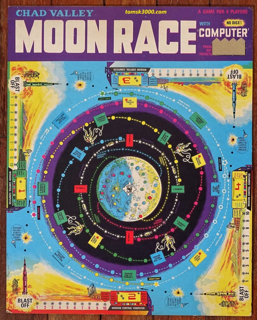 1960's Moon Race Game by Chad Valley, England - tomsk3000