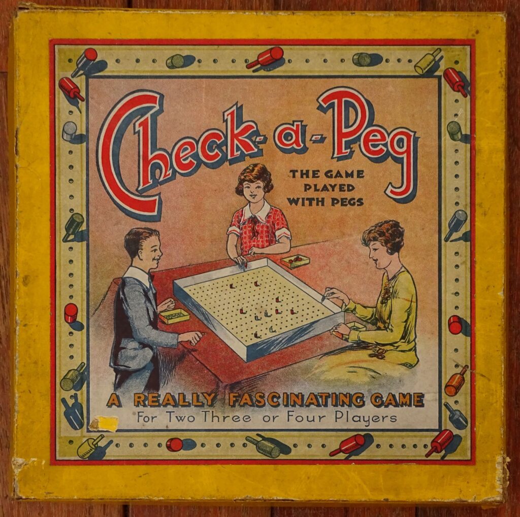 1920's Check-a-Peg Game, British Manufacture - tomsk3000