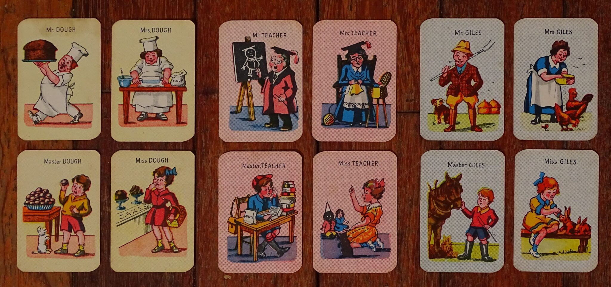 1940's Happy Families Card Game, England - tomsk3000
