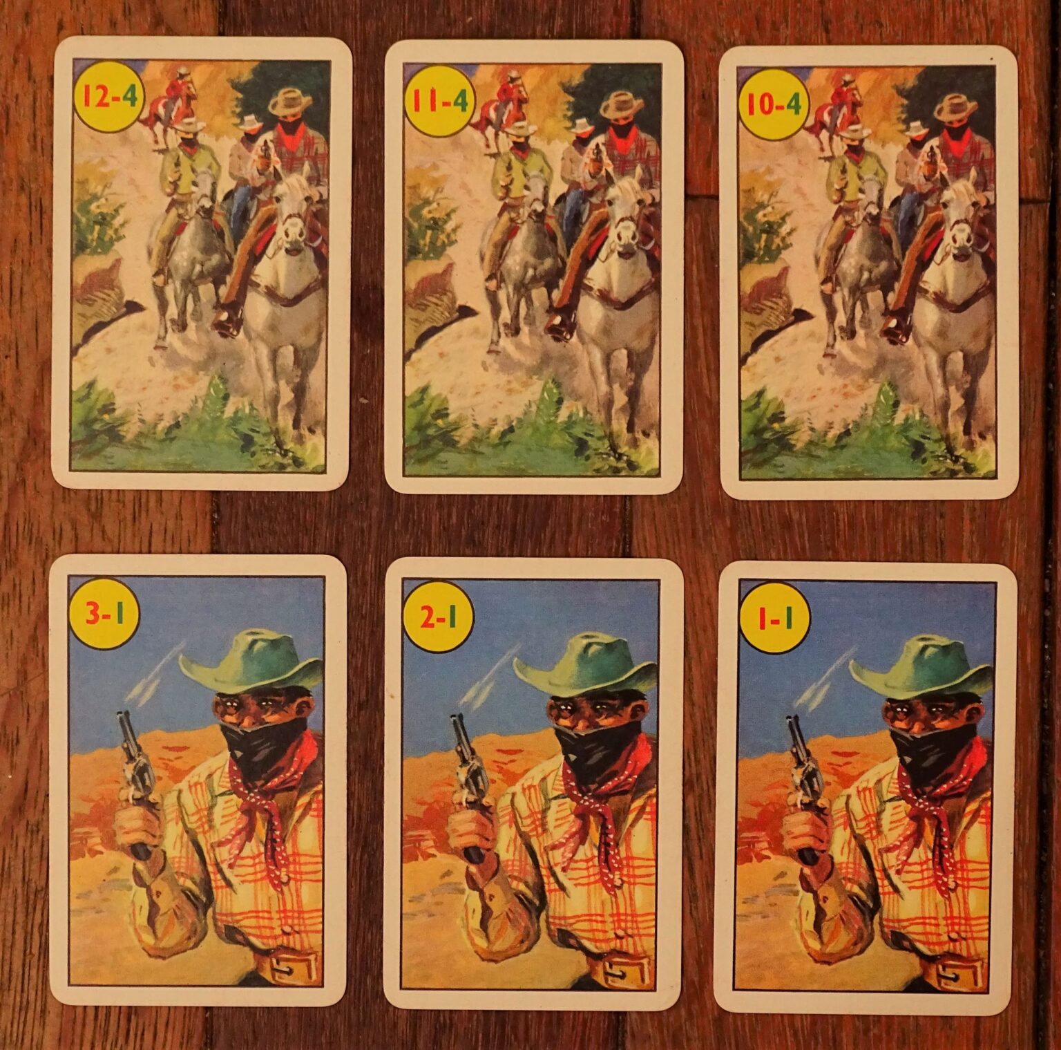 1963 Wild West Card Game by Pepys, England - tomsk3000