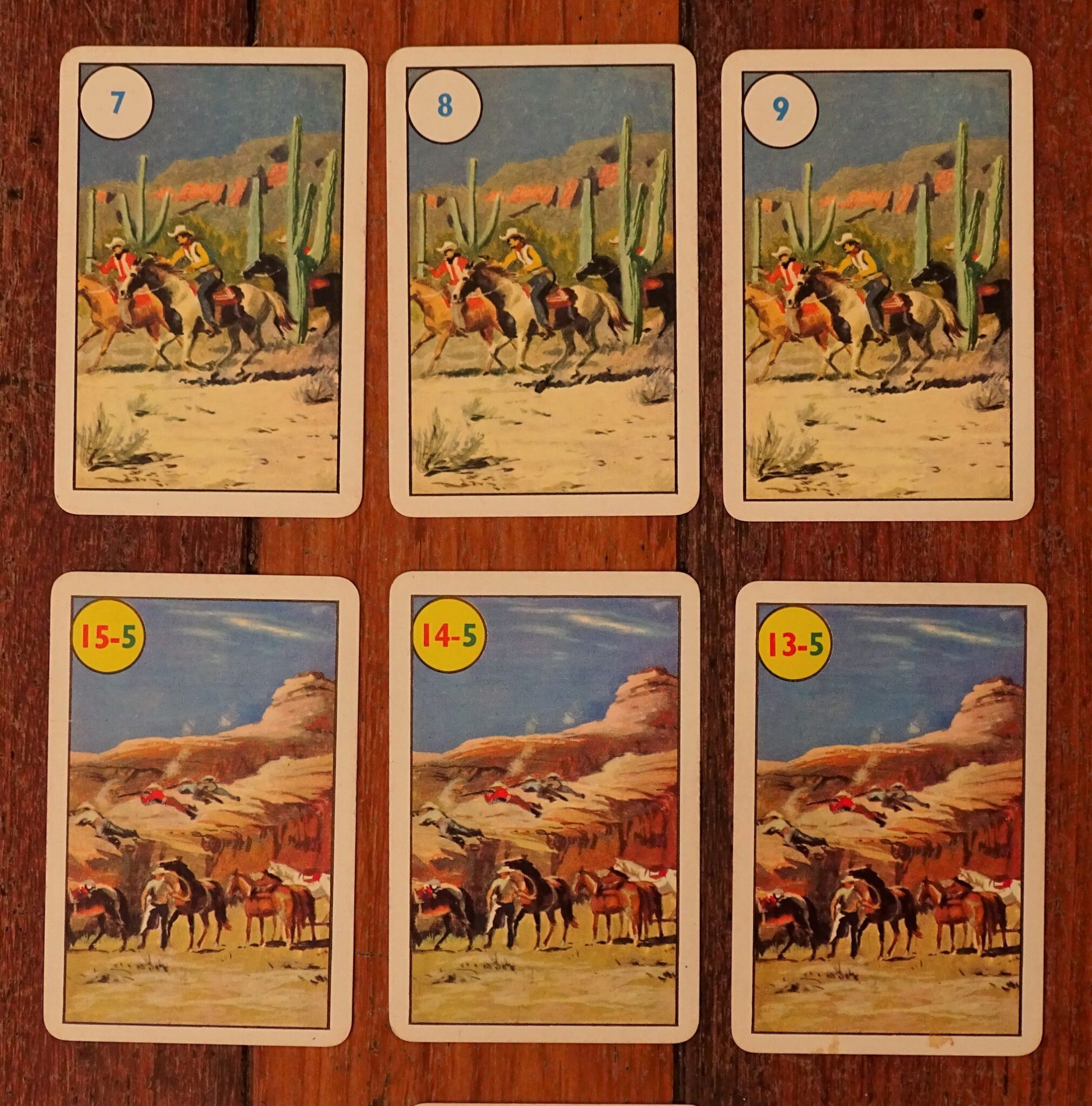 1963 Wild West Card Game by Pepys, England - tomsk3000