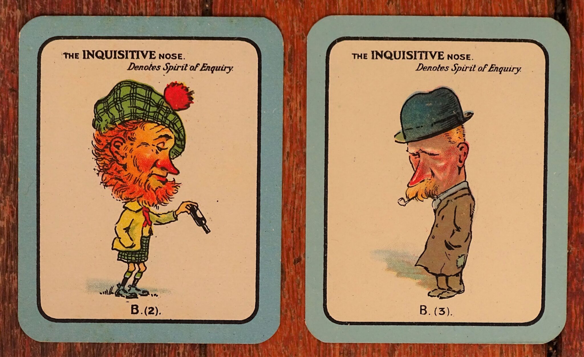 1927 The Nose Card Game by Carreras Ltd., London, England - tomsk3000