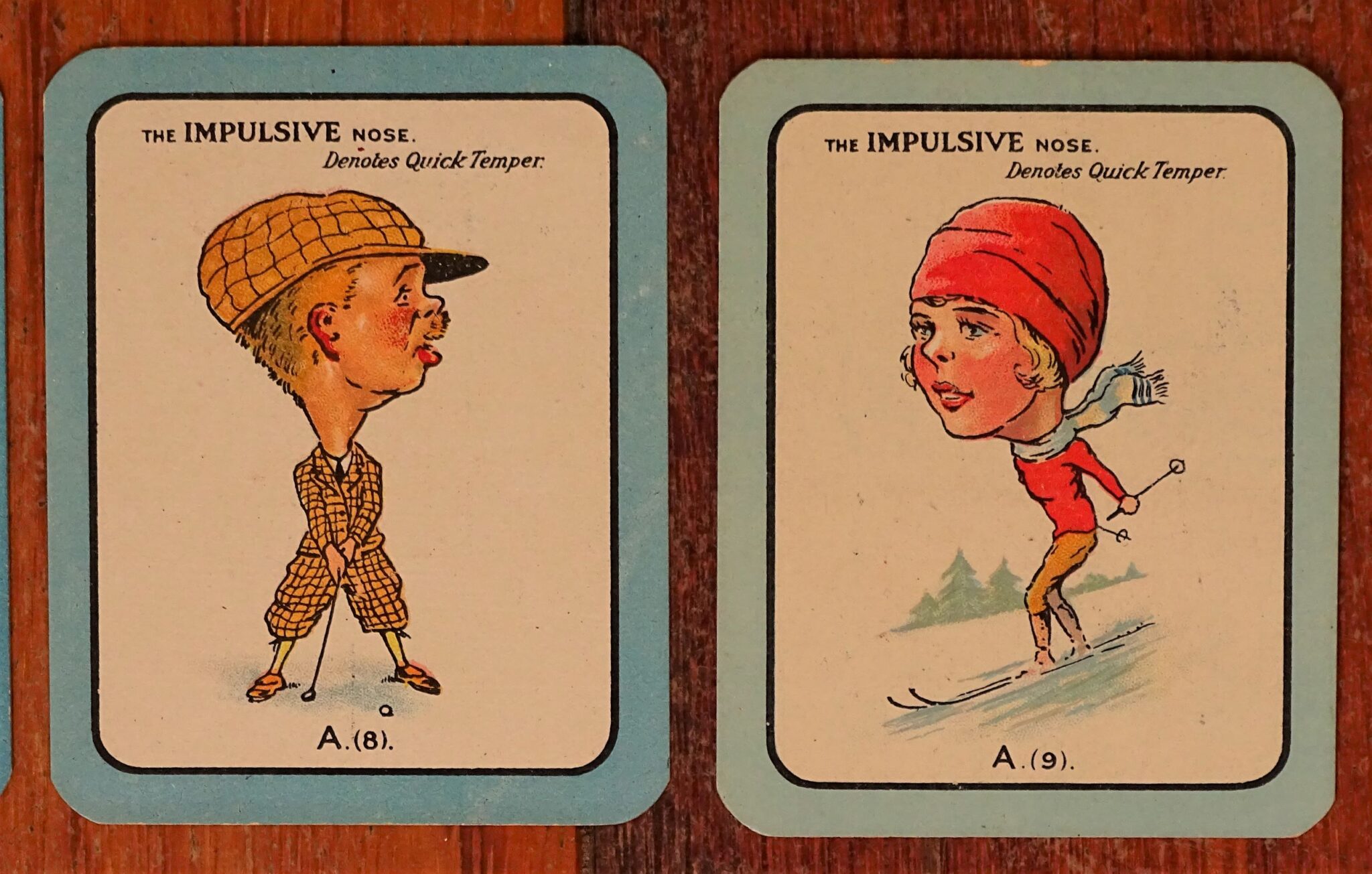 1927 The Nose Card Game by Carreras Ltd., London, England - tomsk3000