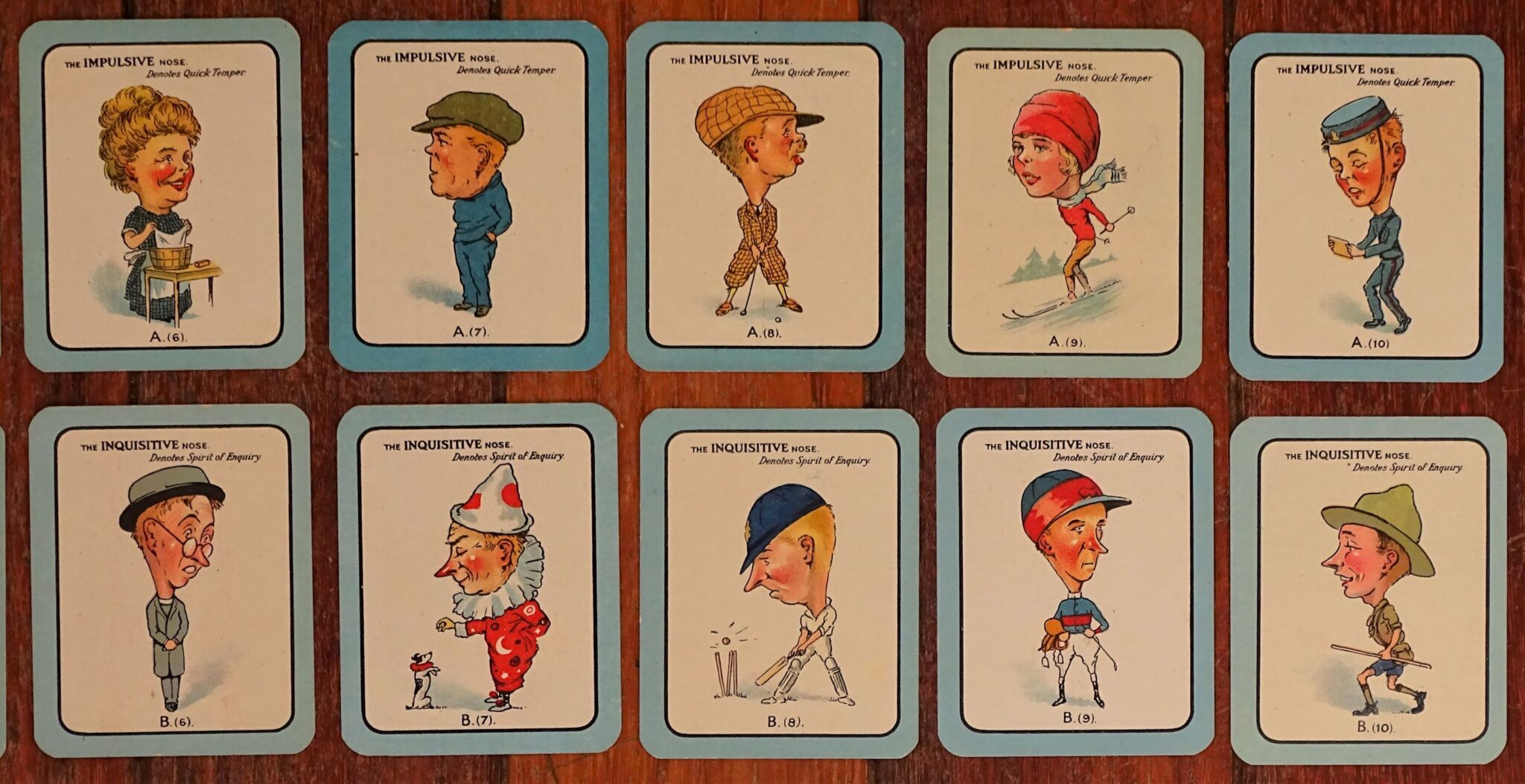 1927 The Nose Card Game by Carreras Ltd., London, England - tomsk3000