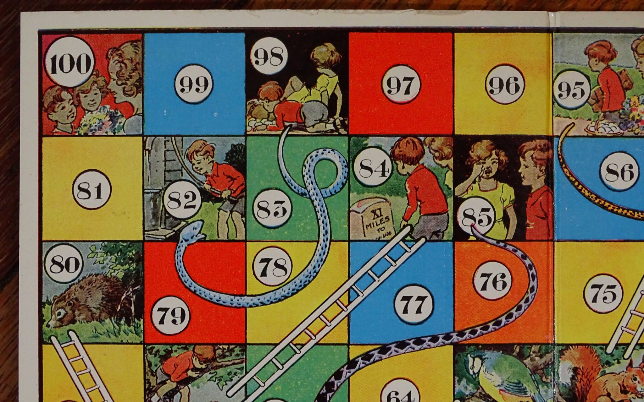1940's Snakes and Ladders Game by UPL, London - tomsk3000