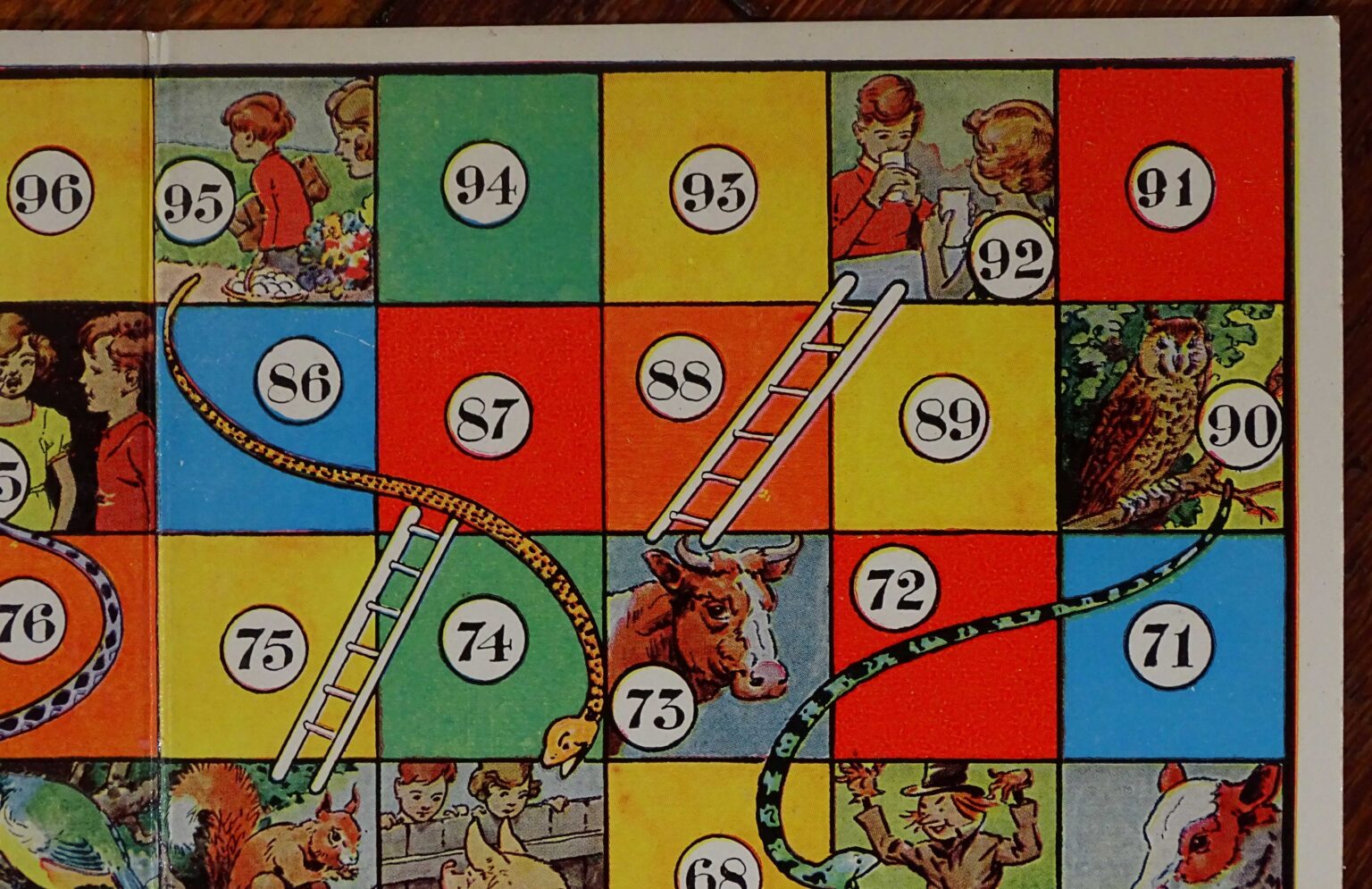 1940's Snakes and Ladders Game by UPL, London - tomsk3000