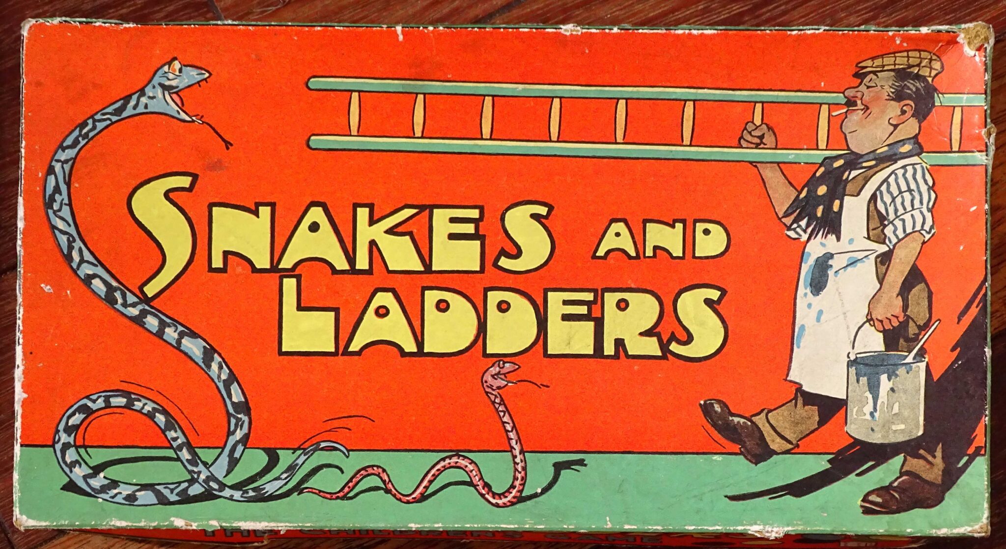 1940's Snakes and Ladders Game by UPL, London - tomsk3000
