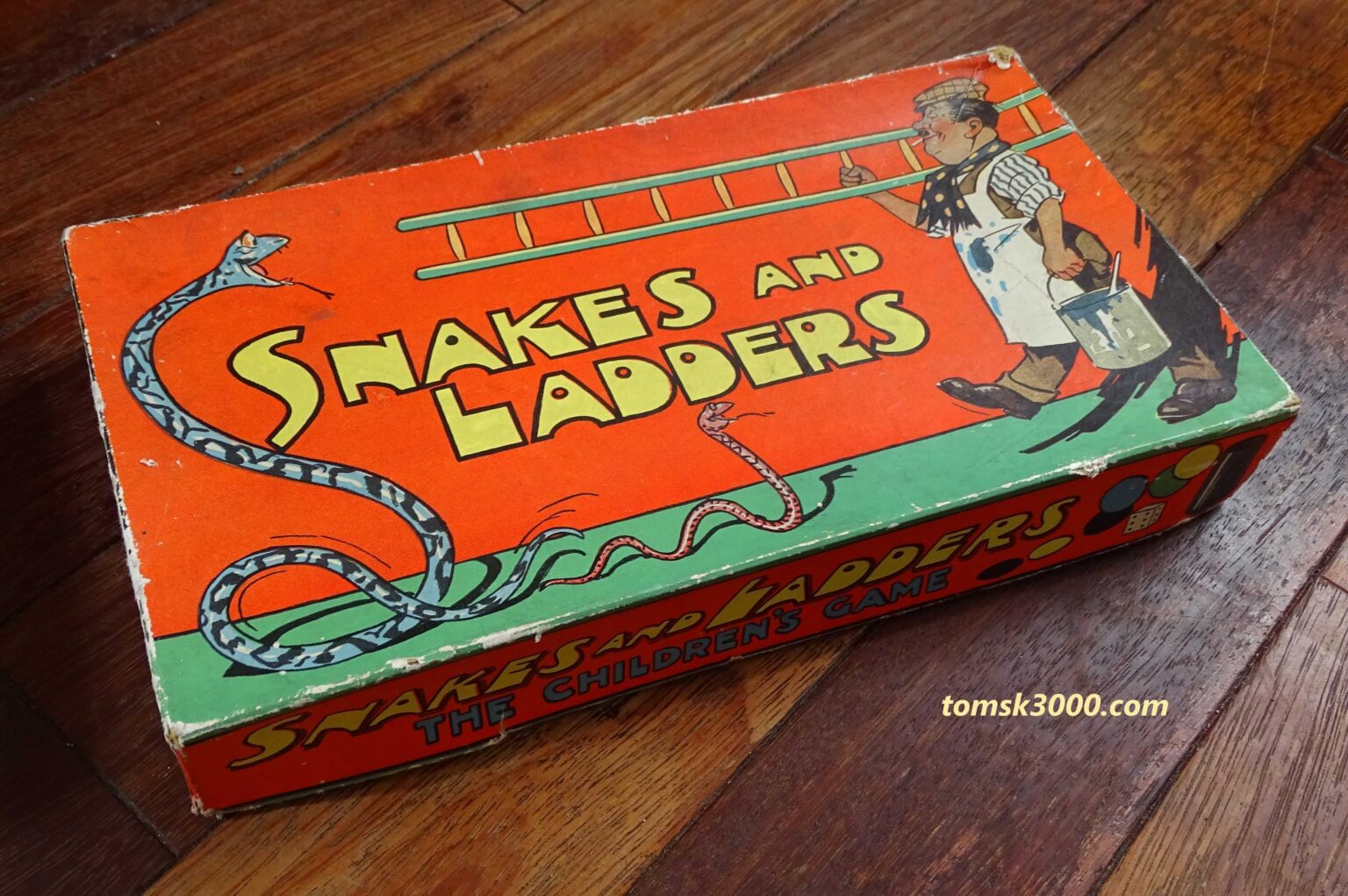 1940's Snakes and Ladders Game by UPL, London - tomsk3000