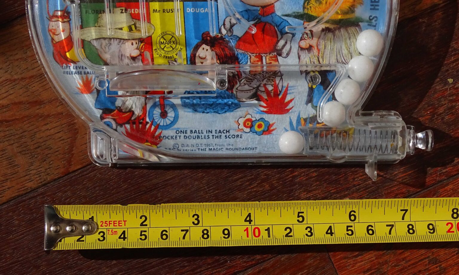 1967 The Magic Roundabout Bagatelle Game by Marx Toys, Swansea - tomsk3000