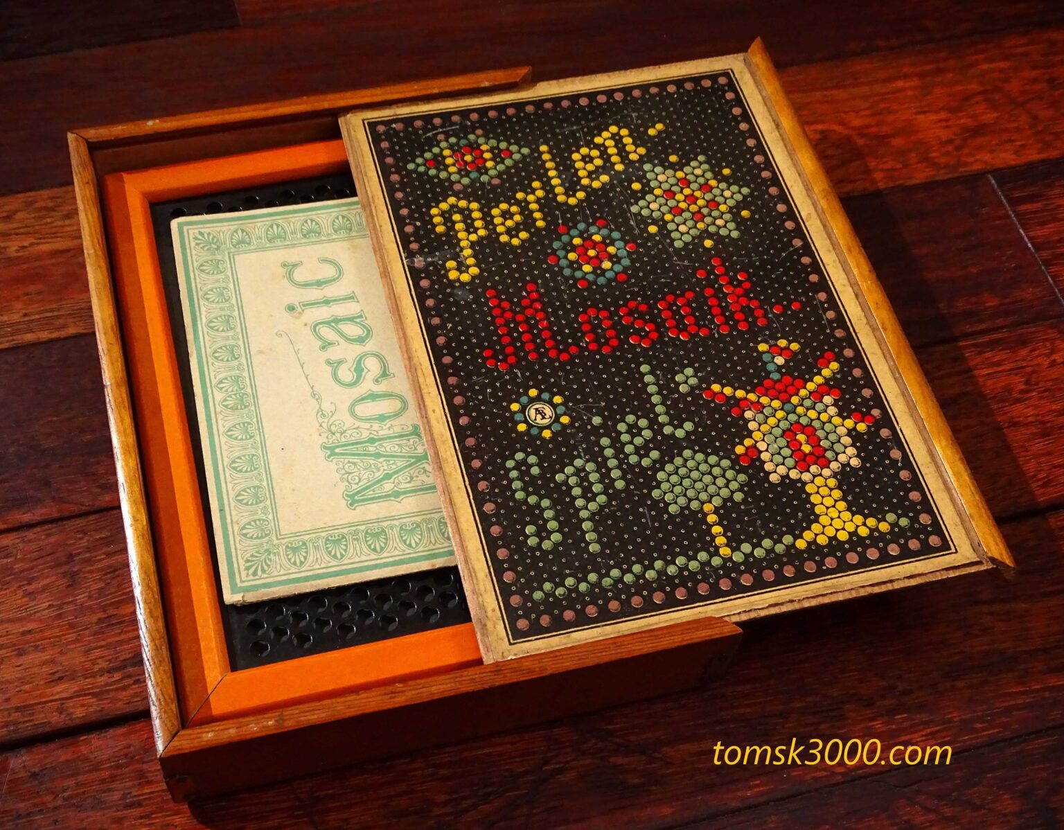 1880's Perlen Mosaik Spiel (Mosaic Game) by Könemann of Rudolstadt ...